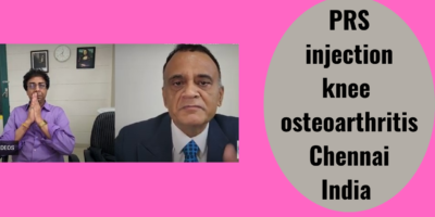 PRS treatment knee Osteoarthritis Chennai India
